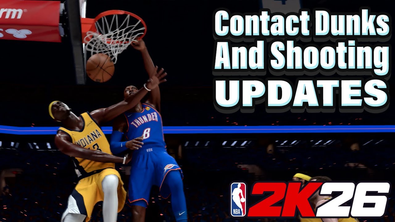 Contact Dunk On Smaller Players & Shooting Updates In NBA 2K26! - YouTube