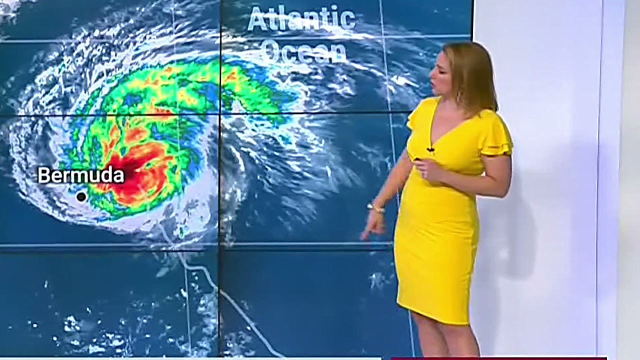 Alex Wilson - The Weather Channel - 090921 Tight Yellow Dress - Easy On ...