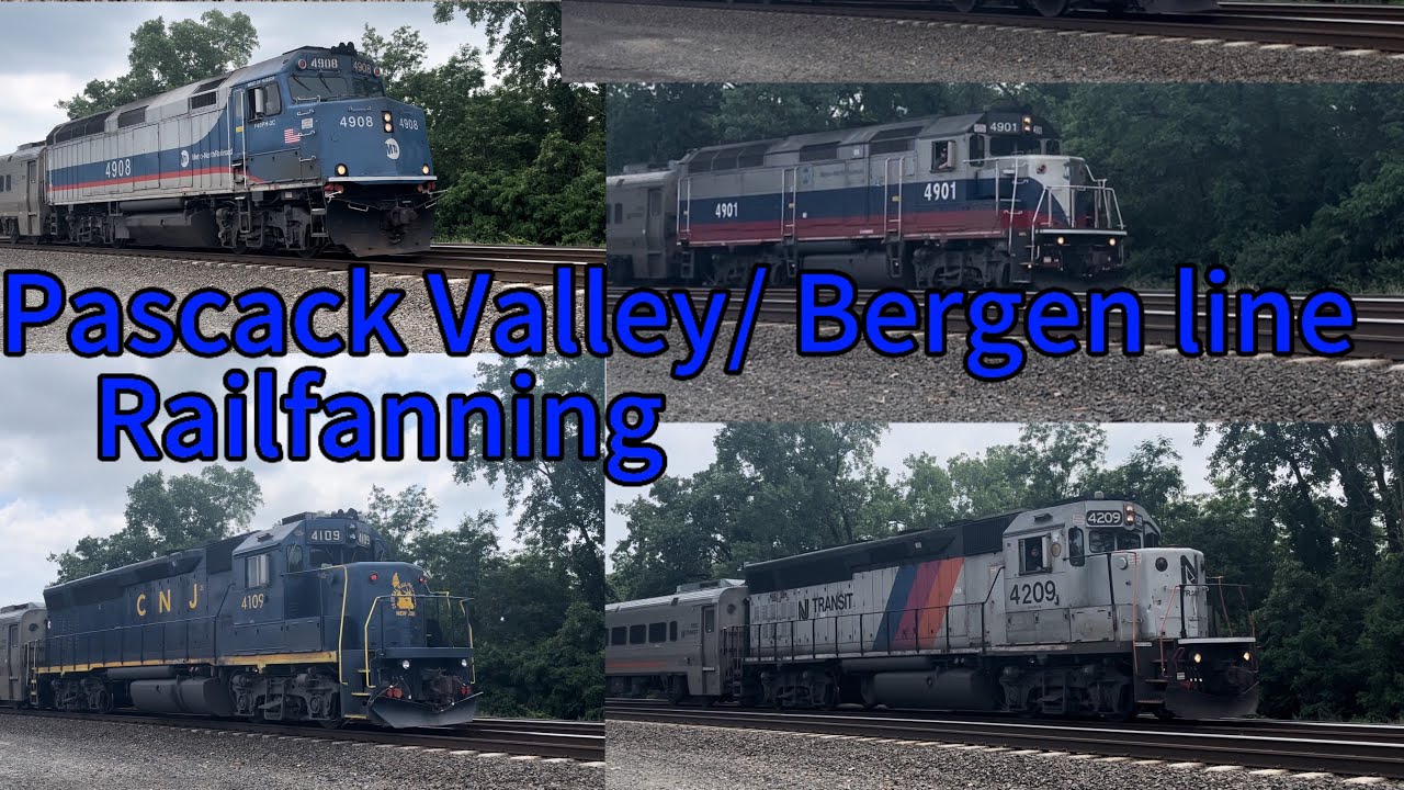 Railfanning NJT Pascack Valley and Bergen line in Secaucus - YouTube