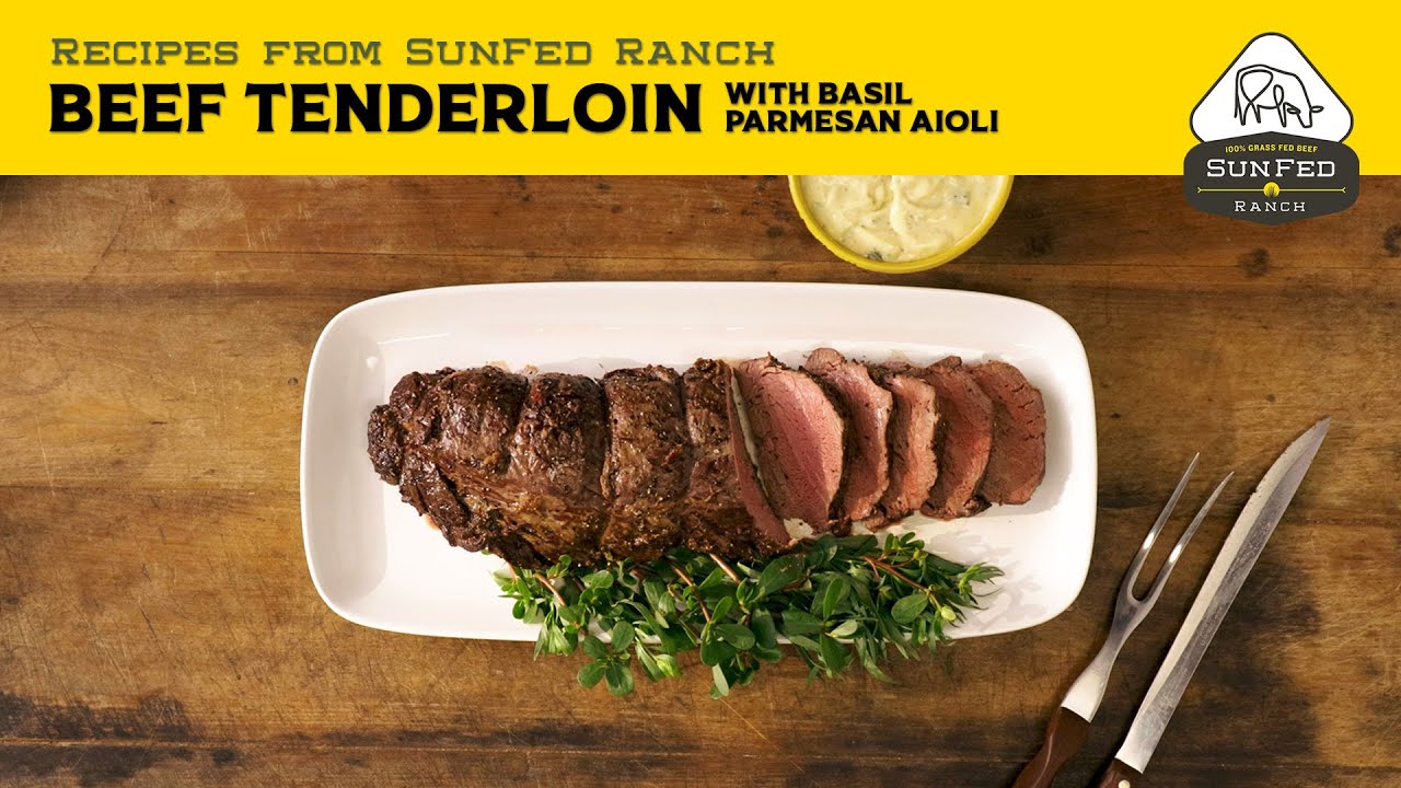 Beef Tenderloin with Basil Parmesan Aioli | Recipes from SunFed Ranch ...