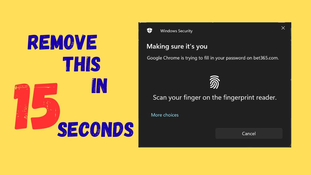Remove Annoying Windows Security Pop Up When Logging In - YouTube