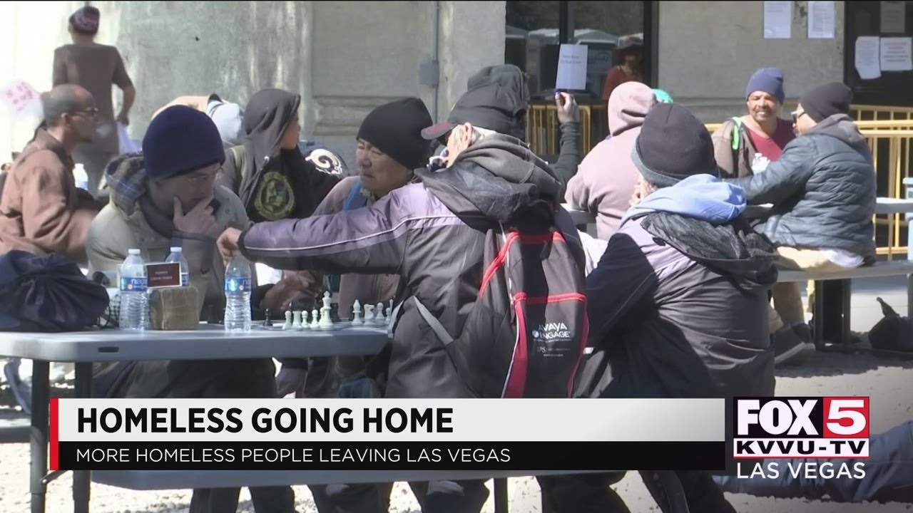Homeless in Las Vegas given ticket back home - YouTube