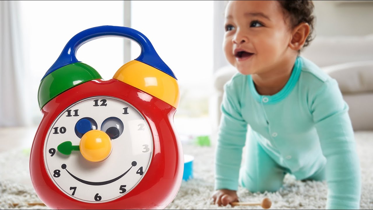 TN89225 Tolo Toys Tick Tock Musical Clock - YouTube