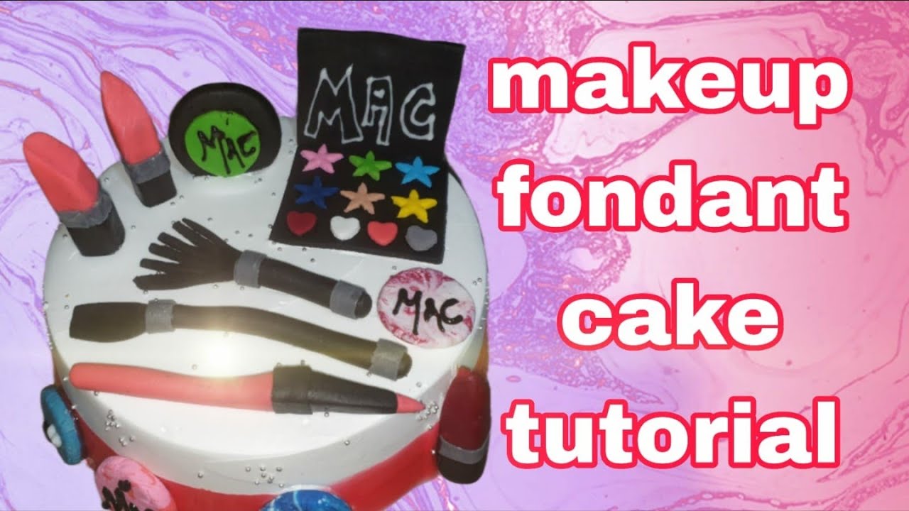 Makeup Fondant Cake Tutorial | makeup cake - YouTube