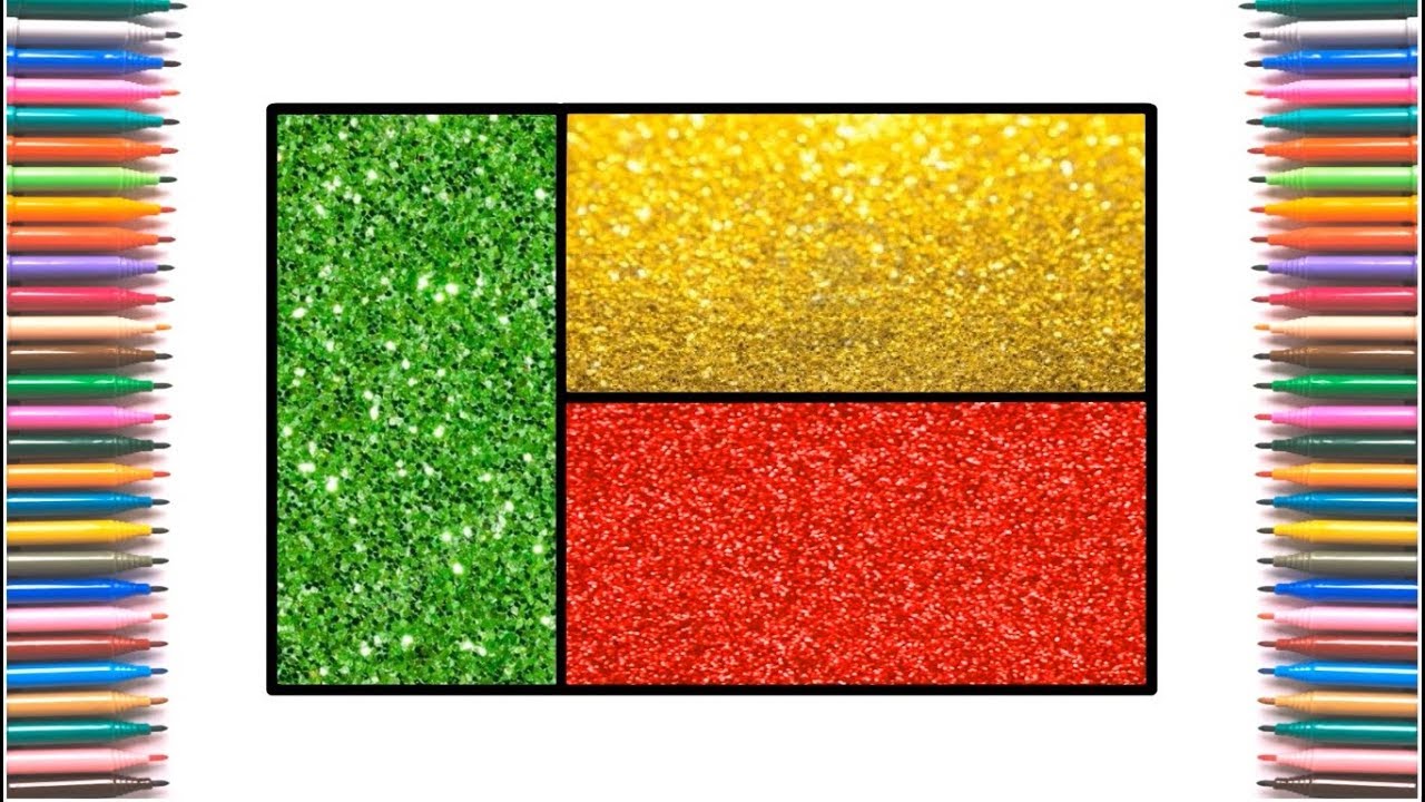 How to Draw Benin Flag Glitter Color | The National flag of Beninese ...
