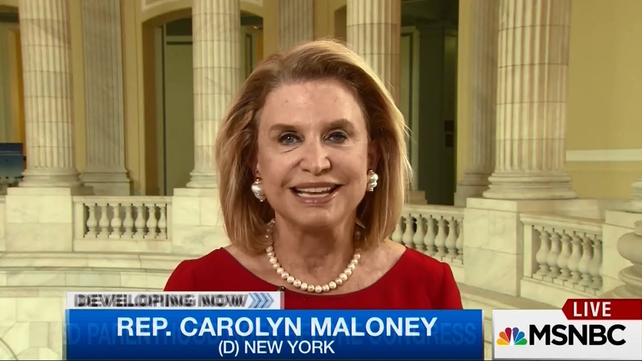 MSNBC: Congresswoman Maloney stands with Planned Parenthood - YouTube