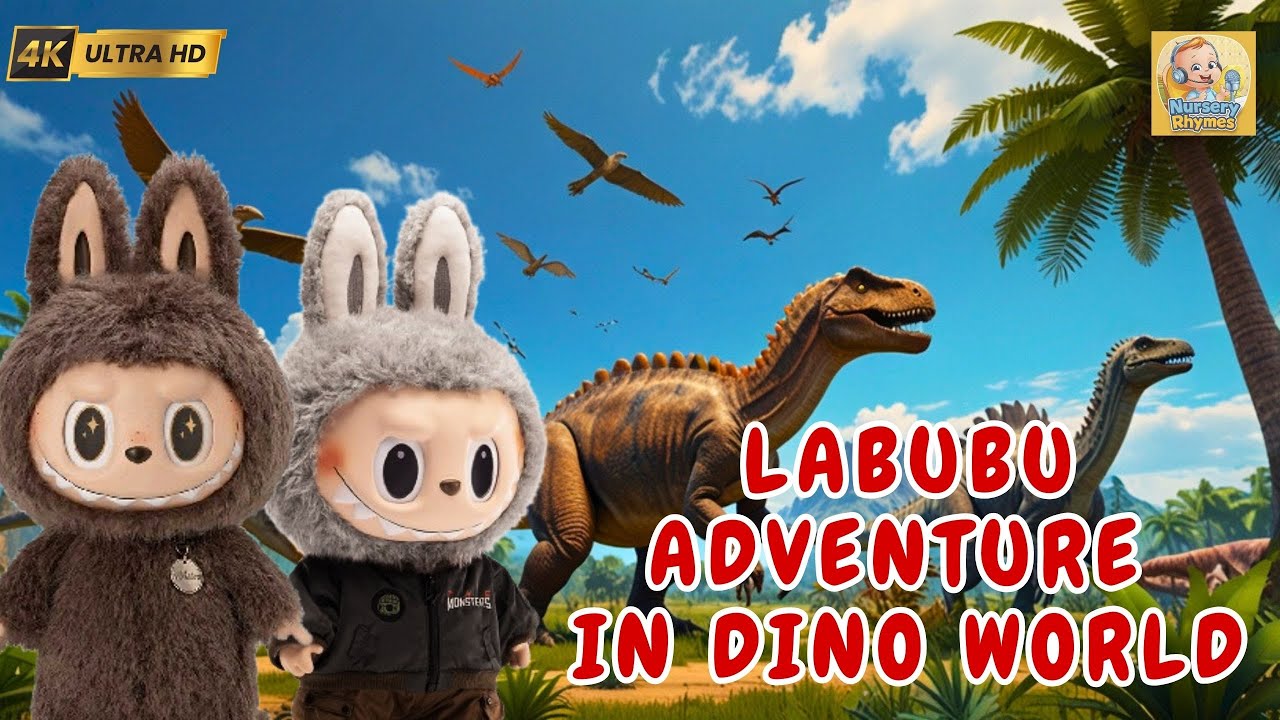 Labubu Adventure in Dino World - Nursery Rhymes | Labubu Song ...