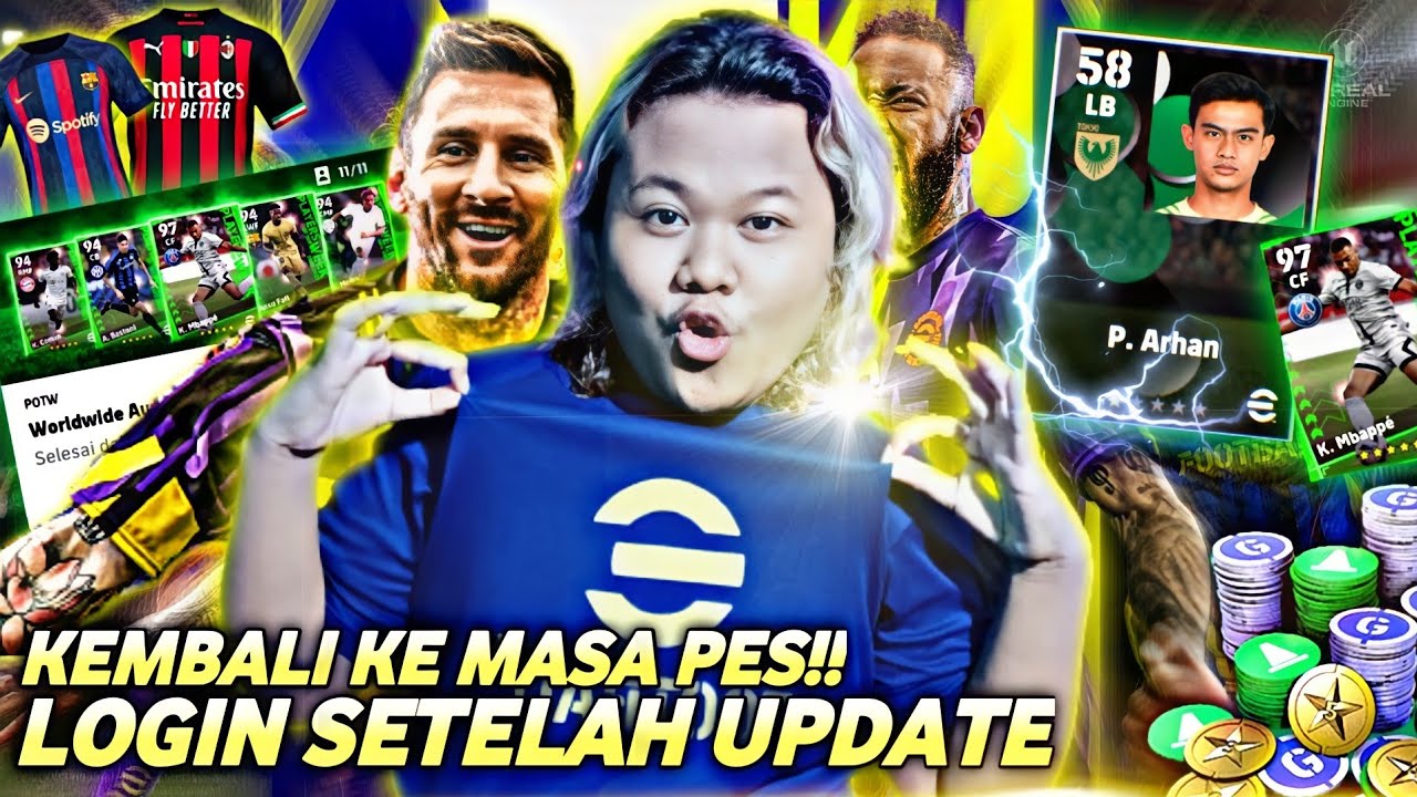 PERTAMA KALI MAIN EFOOTBALL 2023 MOBILE!! KEMBALI KE MASA PES MOBILE ...