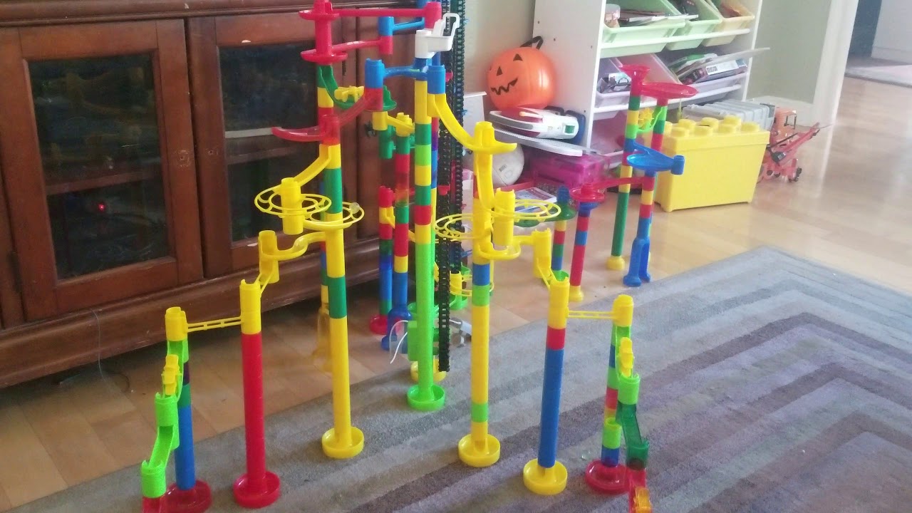 Marble run with 3 elevators! - YouTube