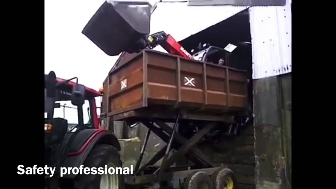 Toppling incident moving equipment accident - YouTube