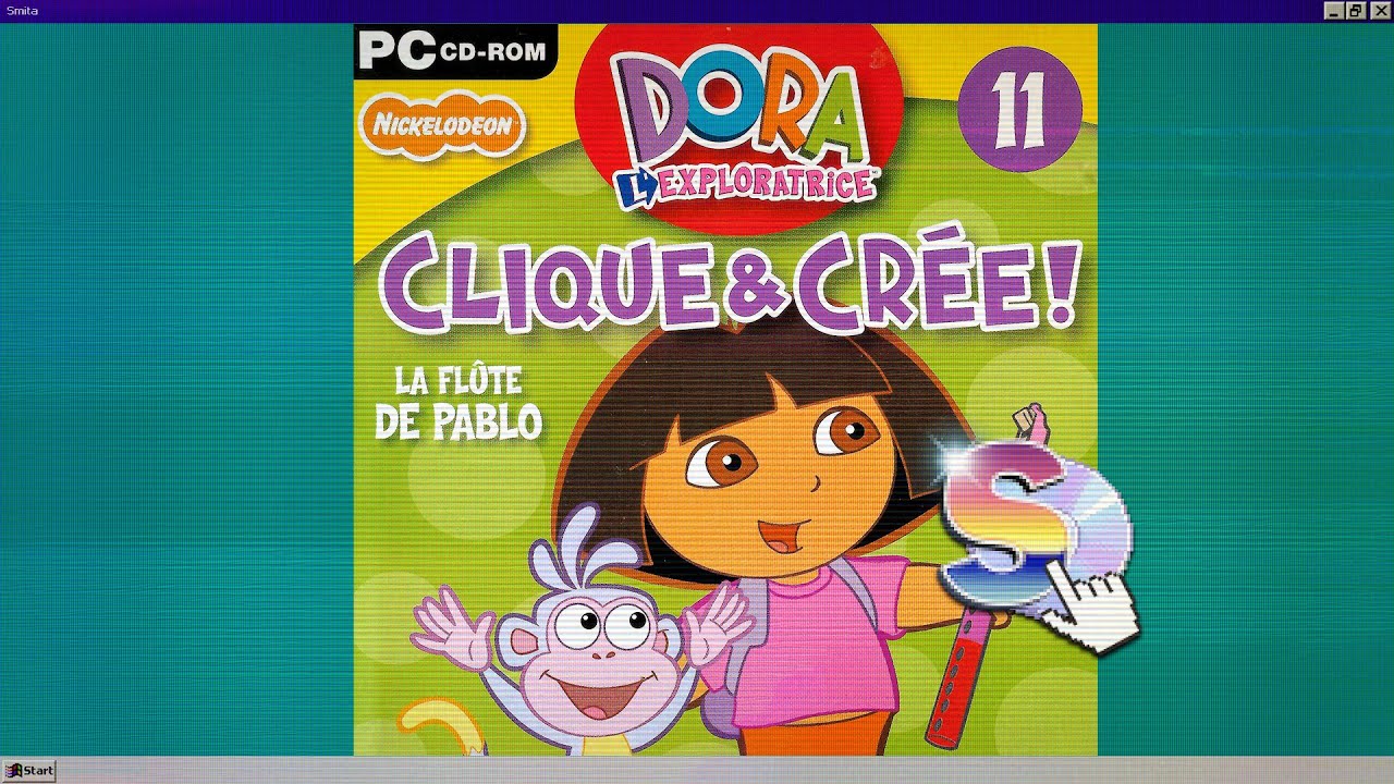 Dora Clique & Crée! 11 La flûte de Pablo | CD-ROM jeu pc complet - YouTube