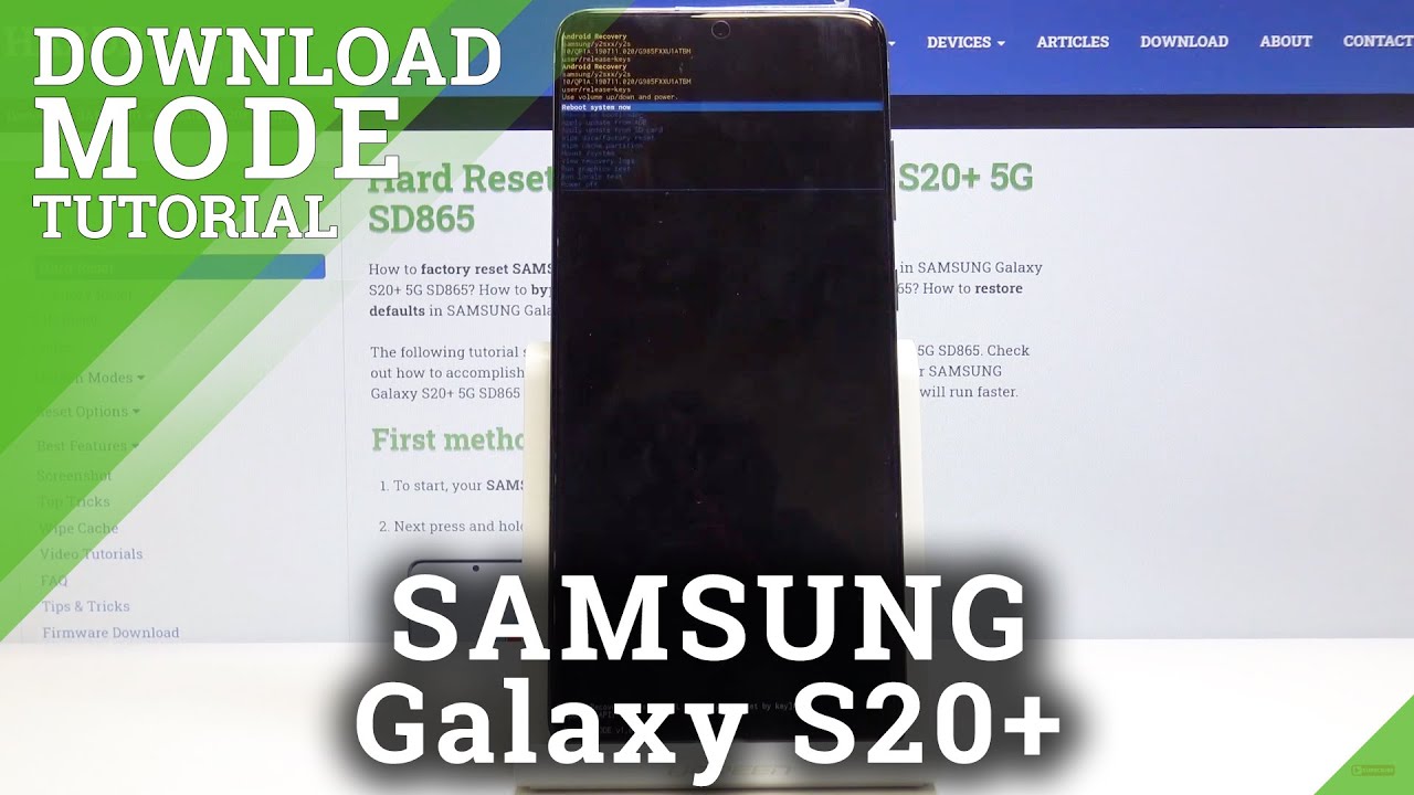Download Mode Samsung Galaxy S20+ | How to Boot into Odin Mode - YouTube