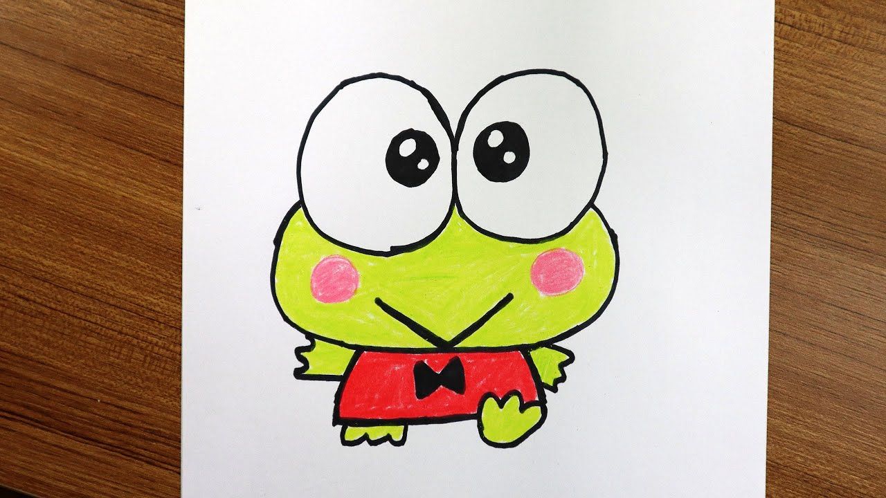 Keroppi Drawing How To Draw Kawaii Keroppi Youtube
