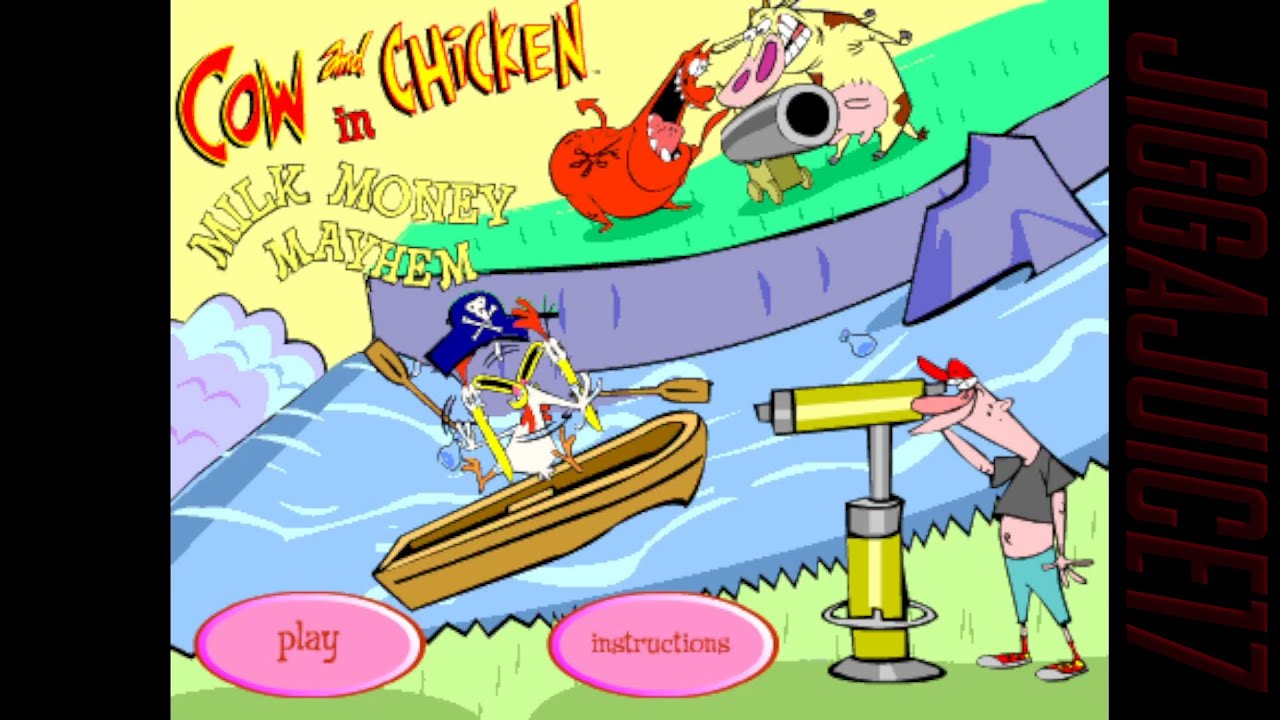 Cow and Chicken: Milk Money Mayhem Shockwave Game (No Commentary) - YouTube