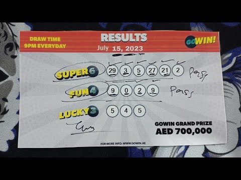 GO WIN DRAW RESULTS FOR JULY 16-07-2023 #GOWIN | FUN 4 | SUPER 6 | GO ...