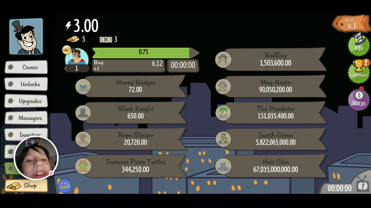 Adventure capitalist gameplay! - YouTube