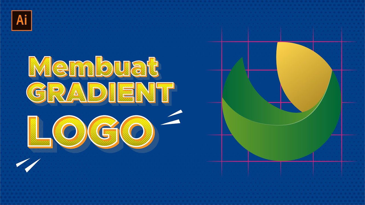 Cara membuat logo gradient di Adobe Illustrator - YouTube