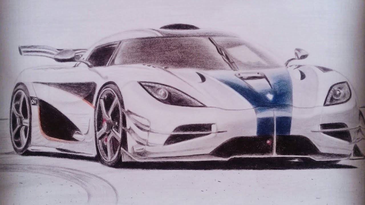 Desenho Koenigsegg Agera One(how to draw) - YouTube