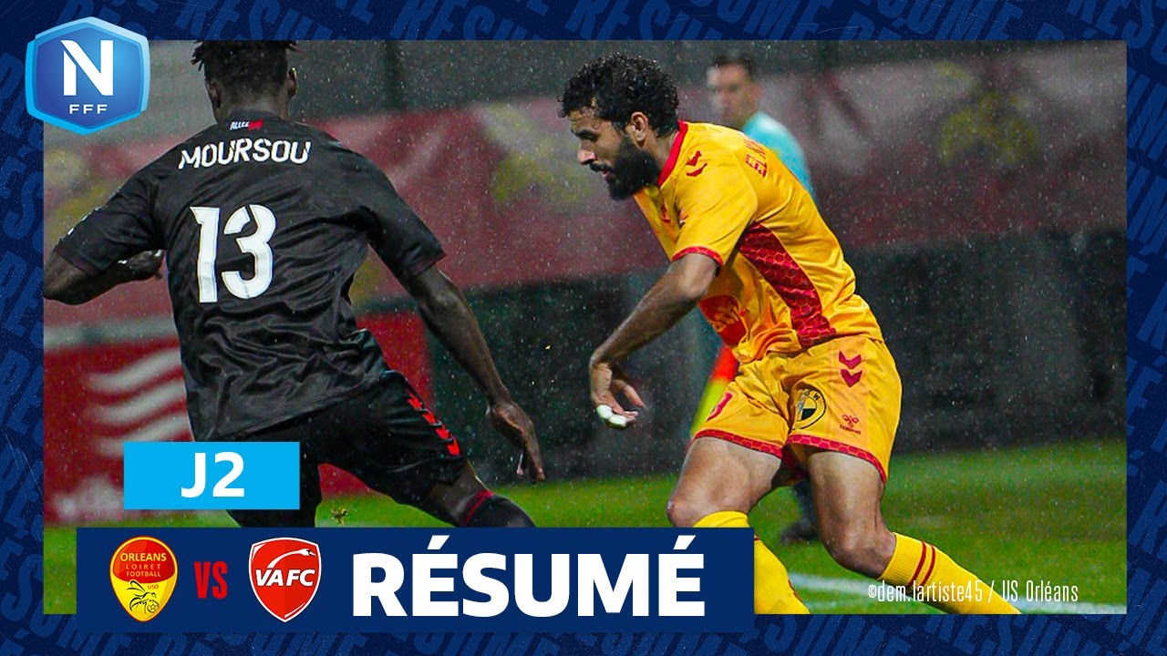 J2 I US Orléans - Valenciennes FC (4-1), le résumé I National FFF 2024-2025 - YouTube