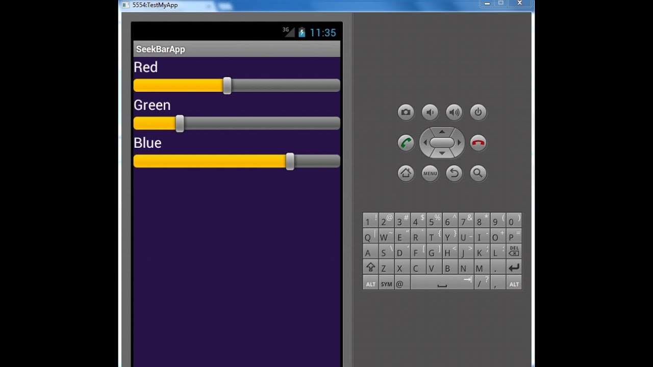 Android Tutorial on SeekBar Control for Beginners - YouTube