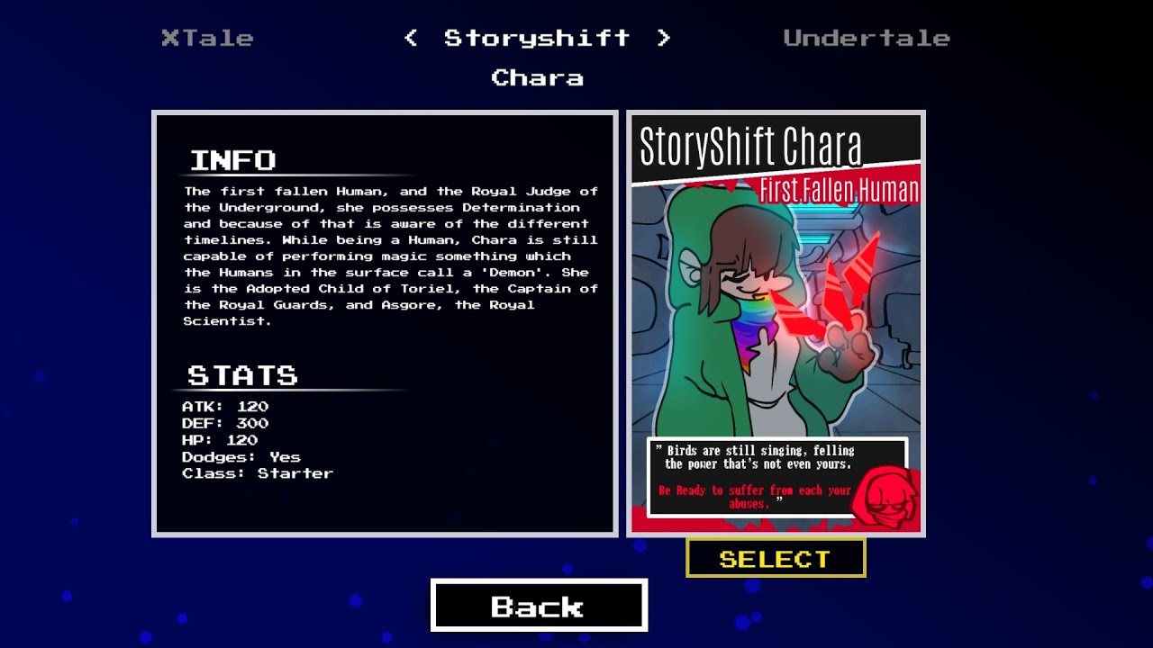 StoryShift Chara UPDATE ShowCase (Alternate Battle Grounds) - YouTube