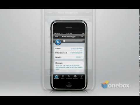 Onebox iPhone App demo ( VIrtual Phone System) - YouTube