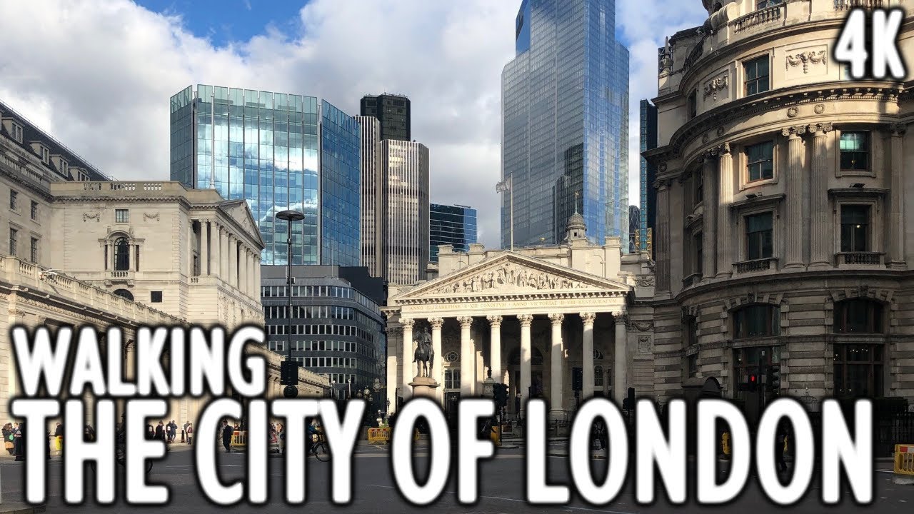 The City of London in 4K - The City within a City - 4K UHD Walking Tour ...
