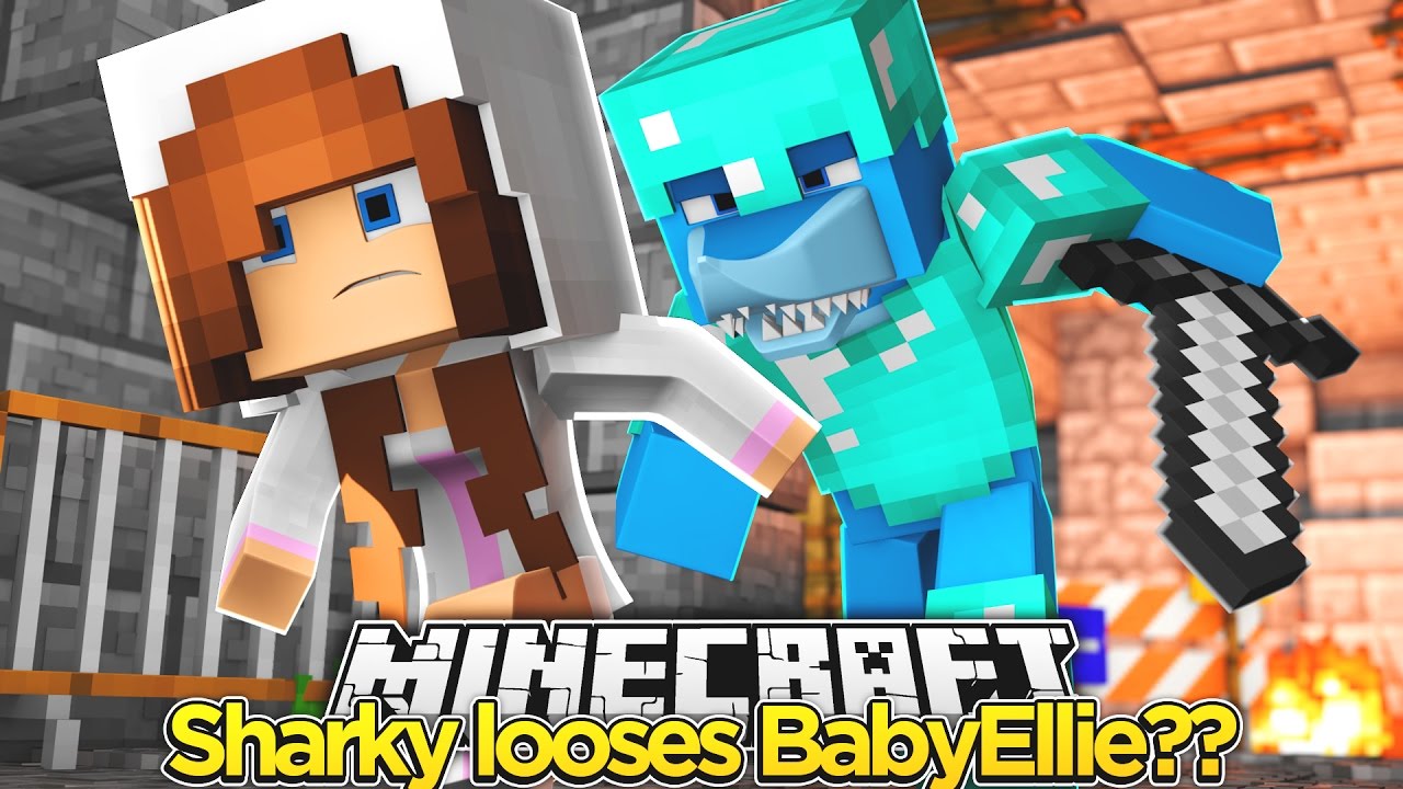 Minecraft - SHARKY LOOSES BABY ELLIE?? - Minigames w/ Scuba Steve ...