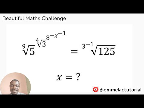 Beautiful Maths Challenge Involving Exponent and Root. - YouTube