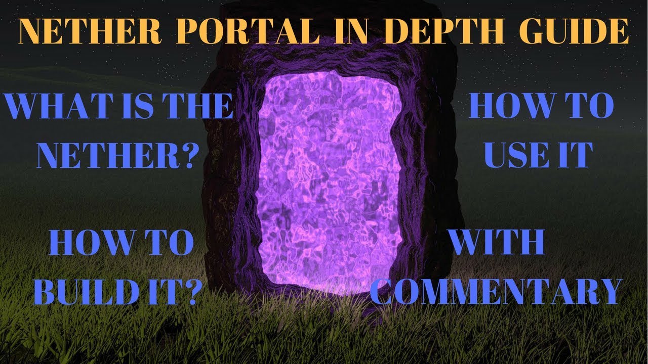 Nether Portal - In Depth Guide - With Commentary - Minecraft - YouTube