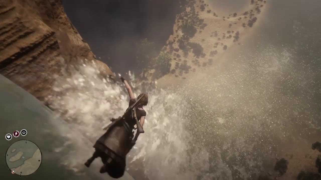 Red Dead Redemption 2 Online Falling Compilation - YouTube