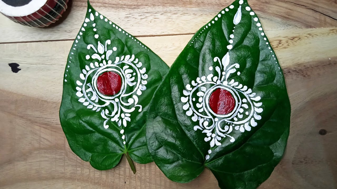 Pan pata Kalke design/ pan pata art / Wedding special pan pata art ...