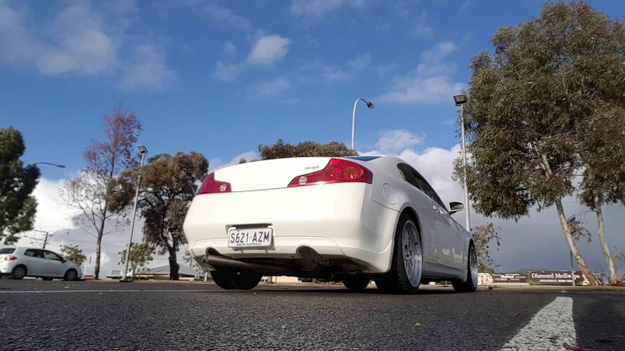 V35 G35 350GT custom 3" exhaust and 2.5" blast pipes - YouTube
