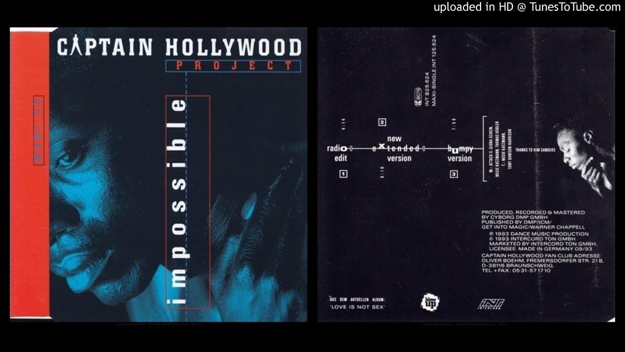 Captain Hollywood Project – Impossible (New Extended Version – 1993 ...