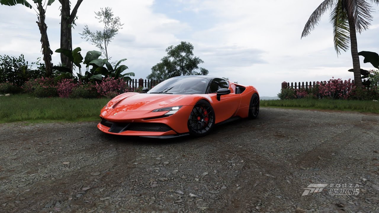 2020 Ferrari SF90 Stradale with anti-lag -- Forza Horizon 5 - YouTube