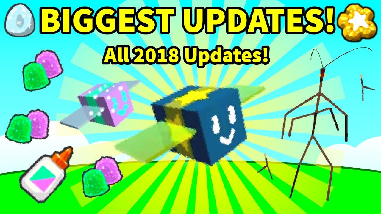🔥 ALL BEE SWARM SIMULATOR UPDATES in 2018! From Bee Swarm Simulator ...