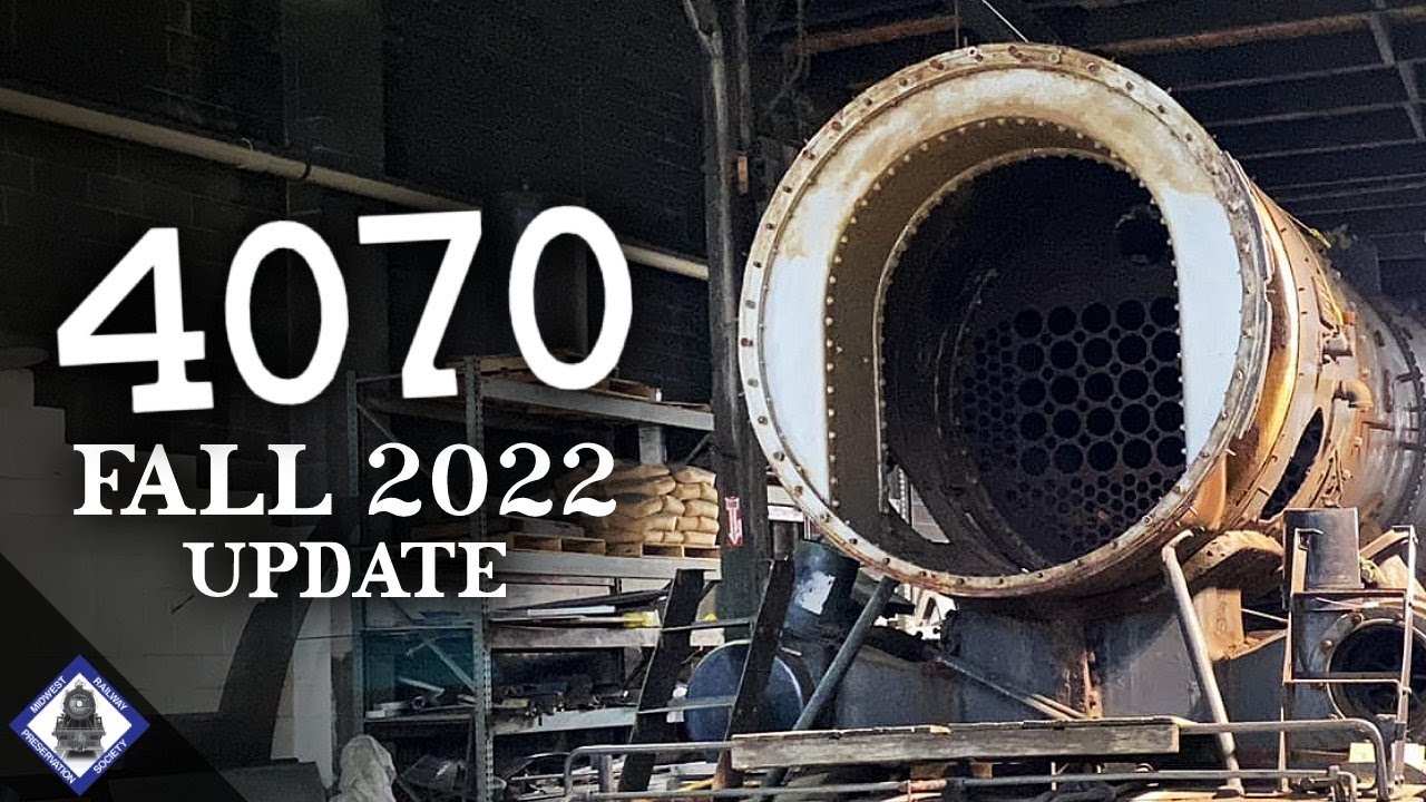 Fall 2022 Report on the 4070 Steam Engine Progress - YouTube