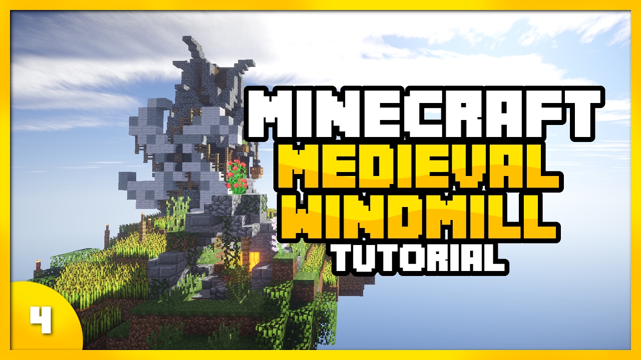 Minecraft | How to build Epic Medieval Windmill | tutorial - YouTube
