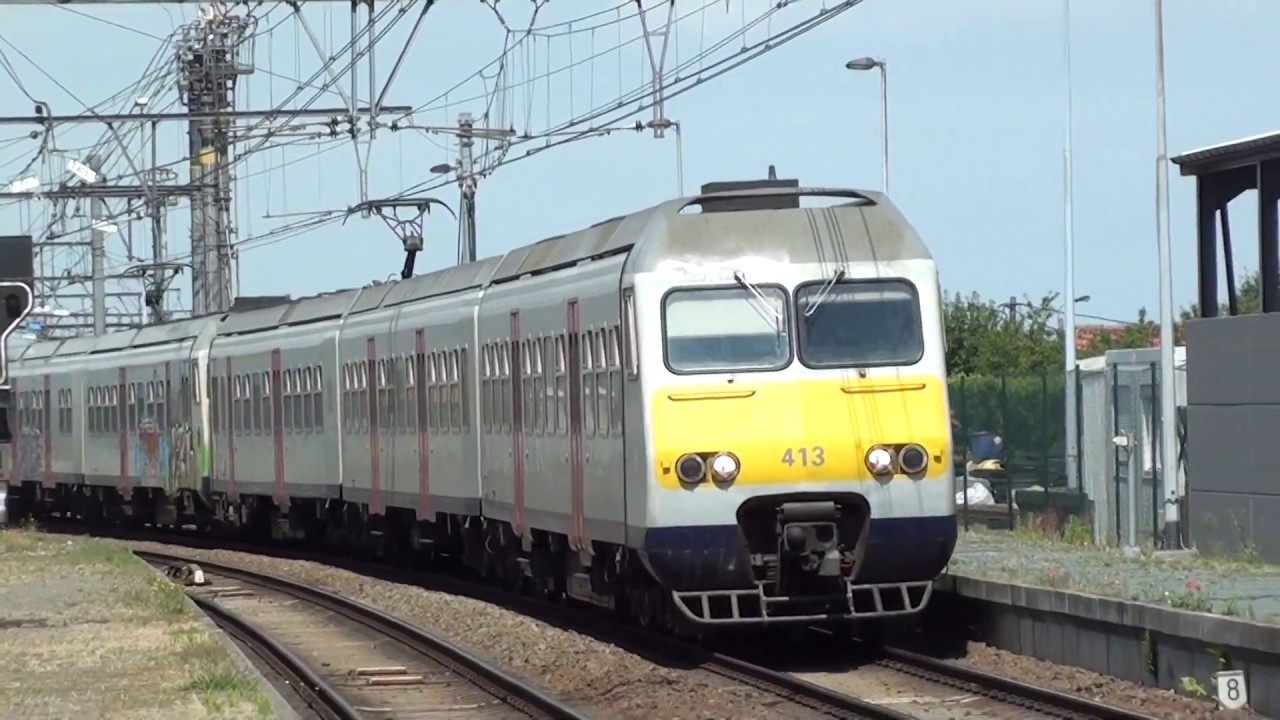 NMBS MS80 komt aan in Lichtervelde (B) (9-7-2019) - YouTube