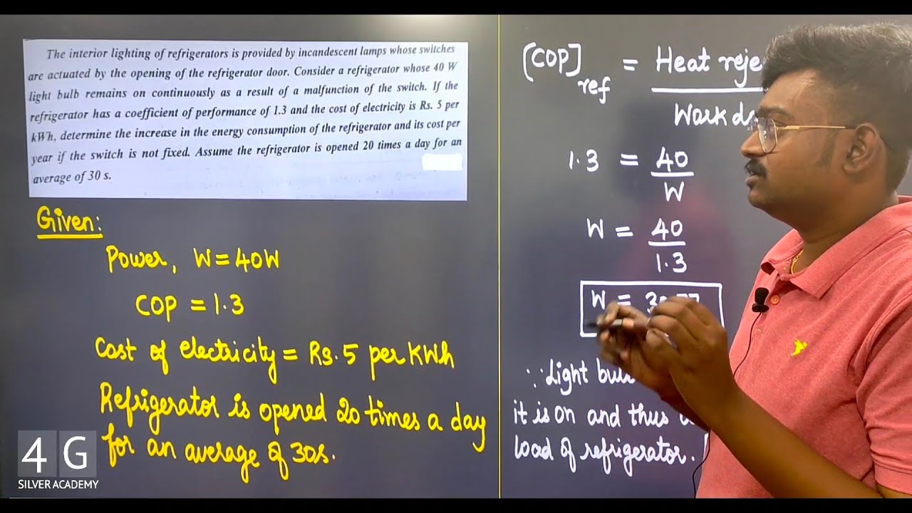 Refrigerator Problem in Tamil | Engineering Thermodynamics in Tamil ...