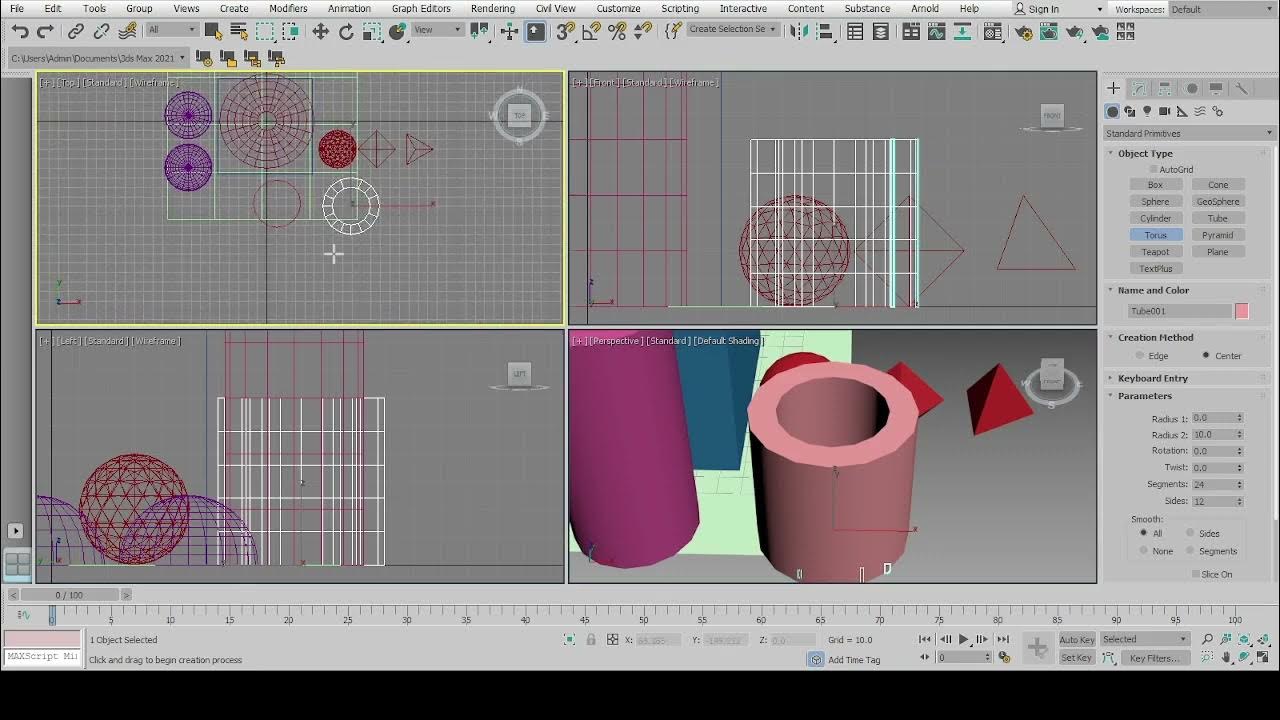 Standard Primitives - 3ds Max - YouTube