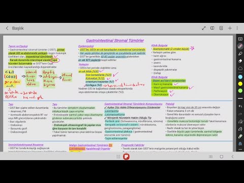Gastrointestinal stromal tümörler ( GİST ) (gastroenteroloji)
