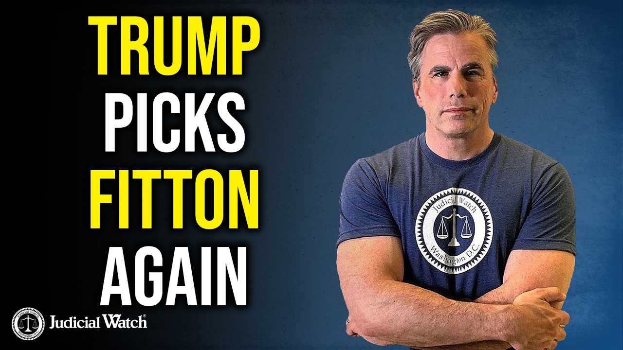 BREAKING: Trump Reappoints Tom Fitton to DC Judicial Commission - YouTube