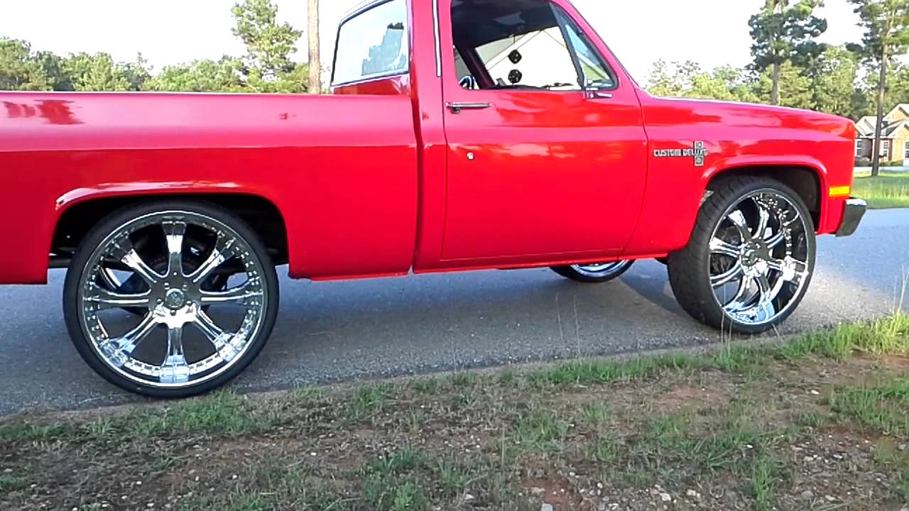 1986 c-10 truck 28's - YouTube
