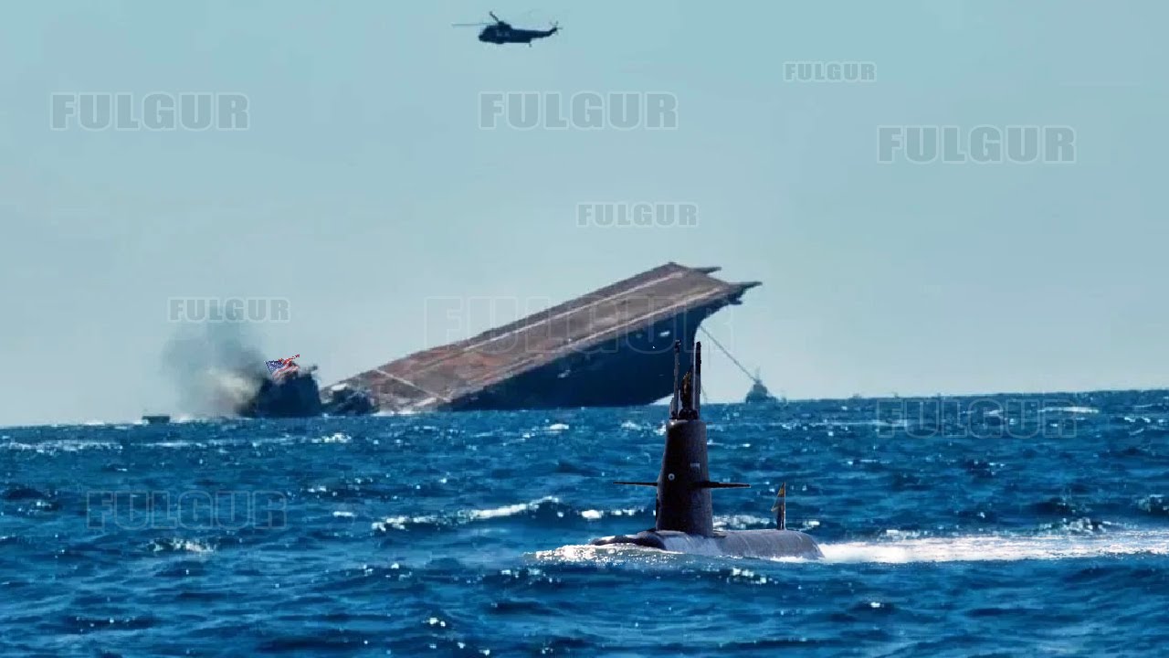 Nuclear US Navy Aircraft Carrier 'Sunk' By Diesel Sub, Then THIS ...