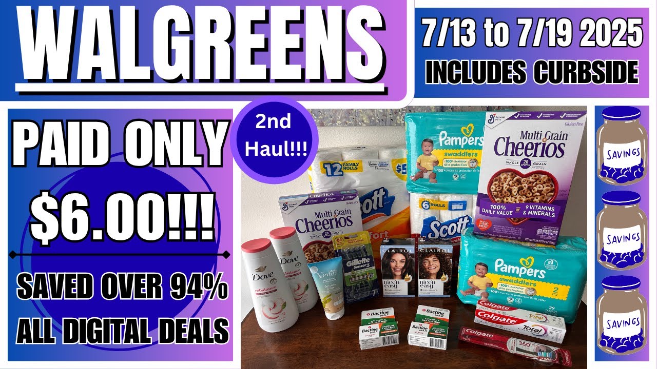 Walgreens Haul 7/13/25 to 7/19/25 - 2nd Haul!!! - Paid Only $6.00 ...