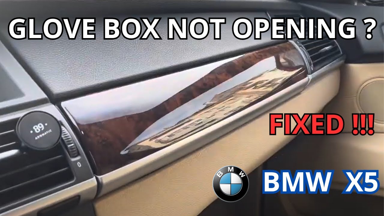 BMW X5 E70 Glove Box not opening - Fixed - YouTube