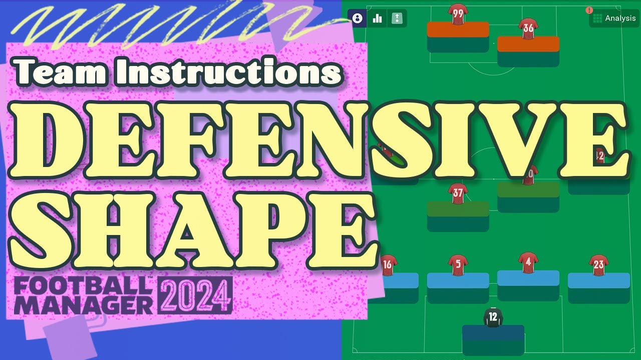 Team Instructions: Defensive Shape (FM24 Tactics) - YouTube