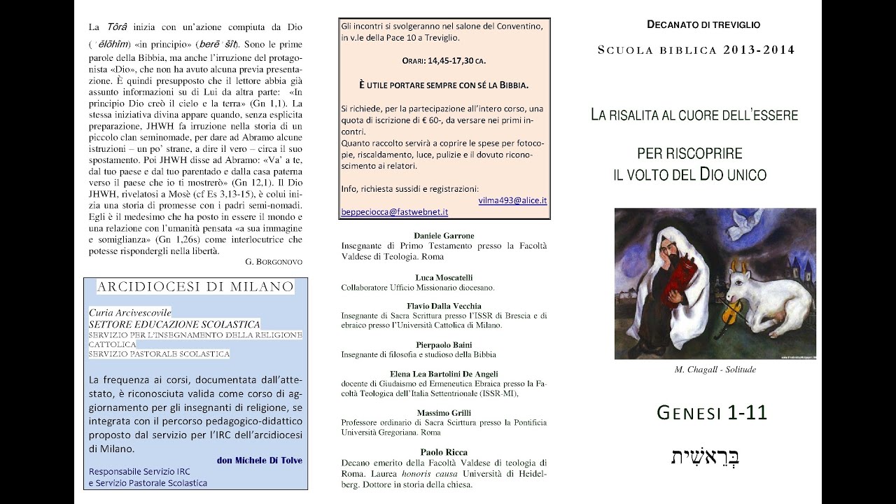 Massimo Grilli Il volto del Dio biblico - YouTube