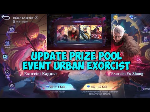 UPDATE!! PRIZE POOL EVENT EXORCIST DRAW GRATIS PAKAI TIKET | NEW EVENT ...